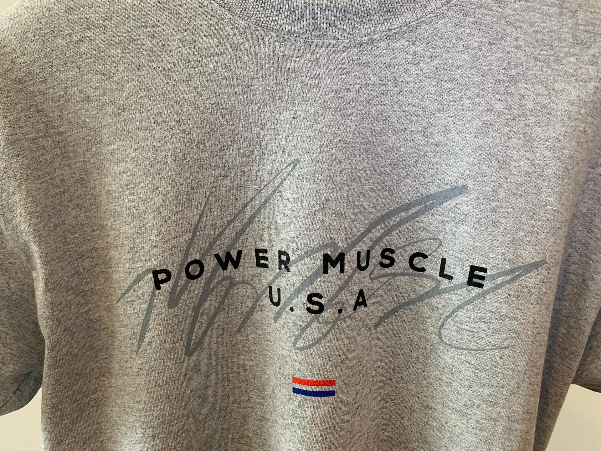 Power muscle classic 20 T-shirt/ Gray - POWER MUSCLE USA: Power Muscle ...