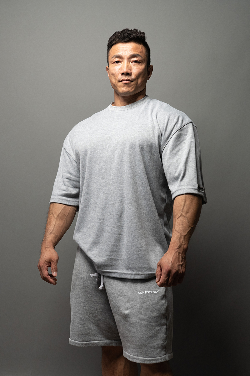 NEW GRAY consistency t shirt( OVER FIT) - POWER MUSCLE USA: Power ...