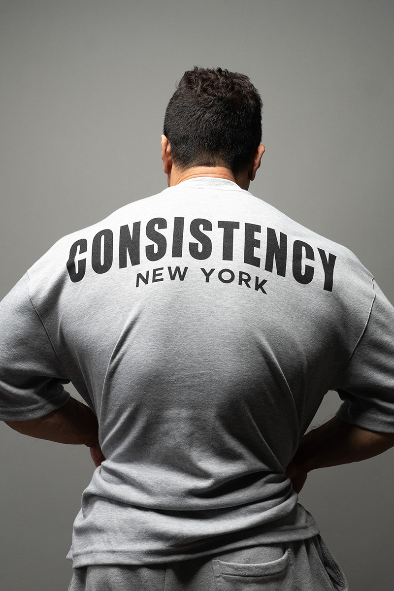 NEW GRAY consistency t shirt( OVER FIT) - POWER MUSCLE USA: Power ...