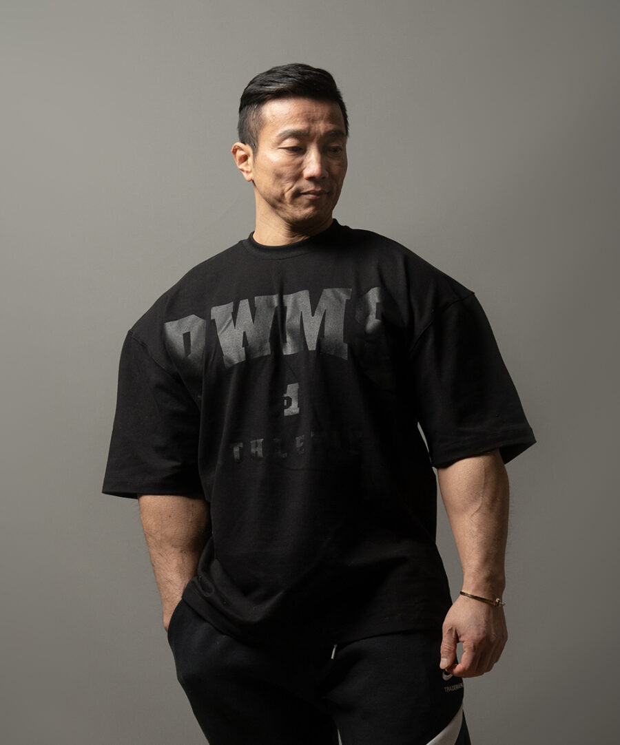 [0PWMS] Black T-shirts (over fit) - POWER MUSCLE USA: Power Muscle Gym ...